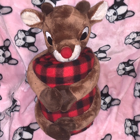 Dan Dee | Holiday | Dan Dee Rudolph Red Nose Reindeer Plush Blanket ...